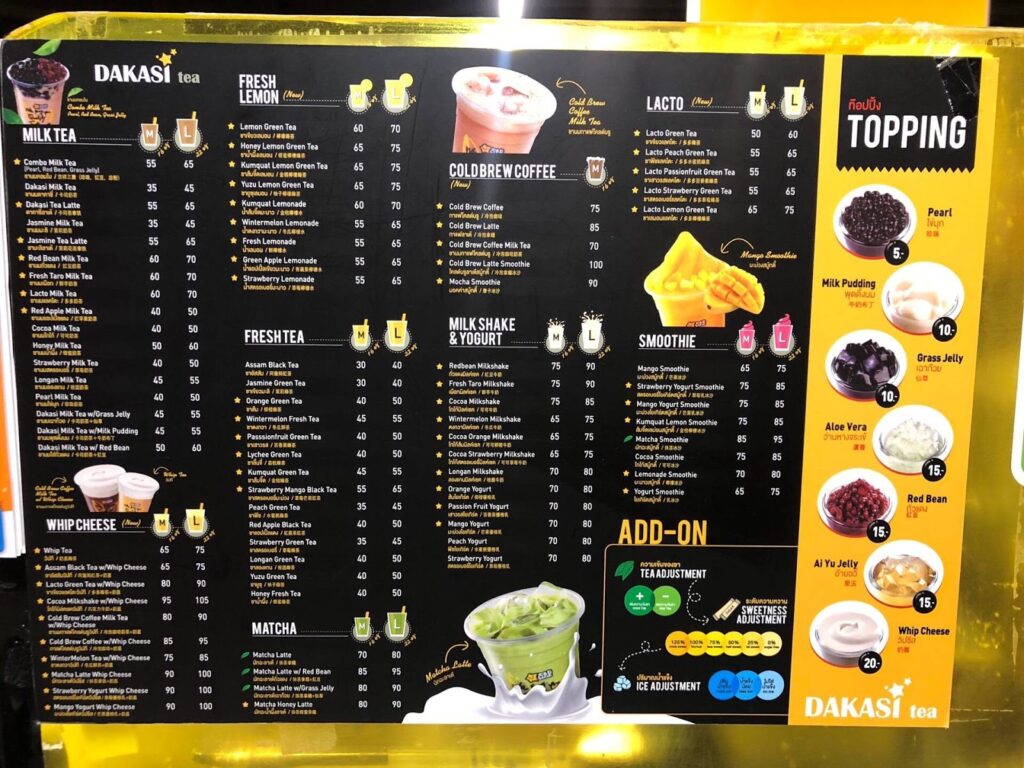 Top 50+ mẫu menu trà sữa đẹp & ấn tượng nhất