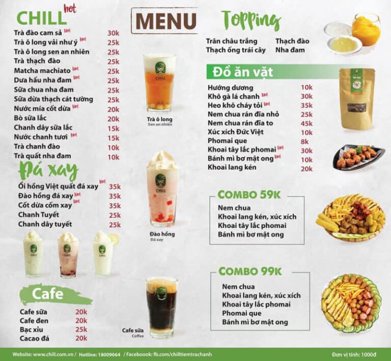 Top 50+ mẫu menu trà sữa đẹp & ấn tượng nhất