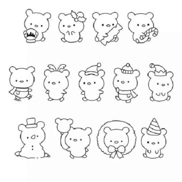 Top 40+ Mẫu Sticker Cute Không Màu Đẹp Nhất - In Sắc Màu