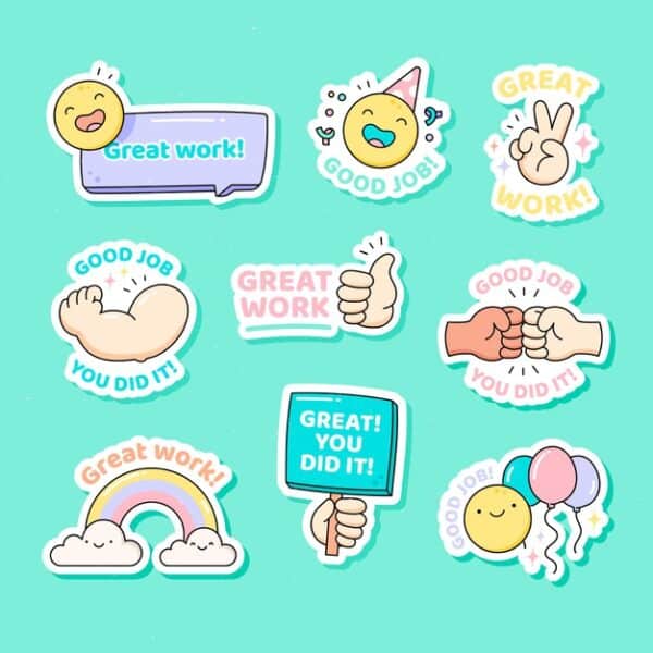 50+ Mẫu Sticker Chữ Cute, Phá Cách Đẹp 2026 - In Sắc Màu