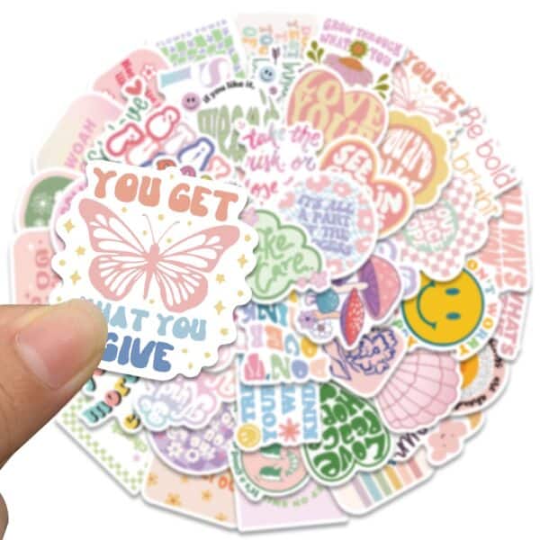 50+ Mẫu Sticker Chữ Cute, Phá Cách Đẹp 2026 - In Sắc Màu