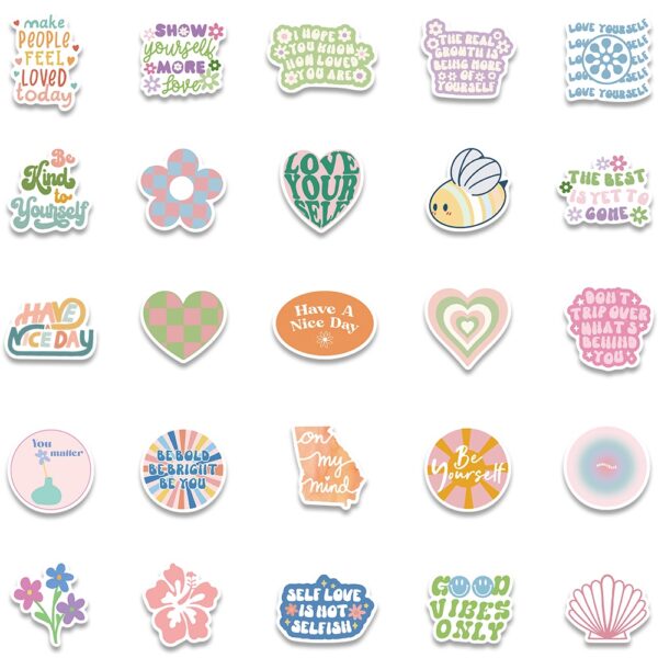 50+ Mẫu Sticker Chữ Cute, Phá Cách Đẹp 2025 - In Sắc Màu