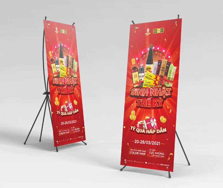 Standee Là GÌ? Đặc Điểm, Phân Loại, Ứng Dụng Của Standee - In Sắc Màu