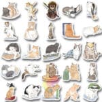 60+ Mẫu Sticker Mèo Cute, Dễ Thương Được Yêu Thích Nhất - In Sắc Màu