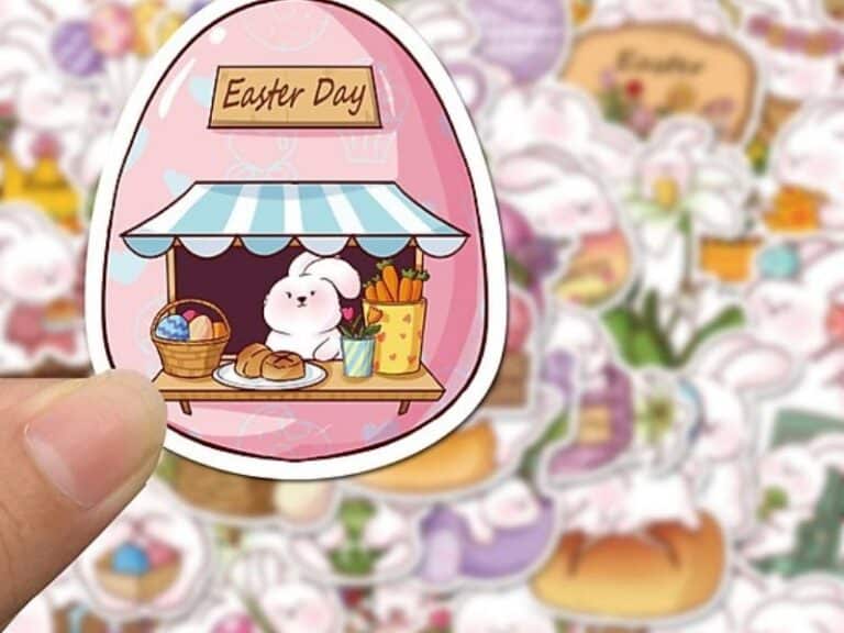 60+ Mẫu Sticker Thỏ Cute, Dễ Thương, Sáng Tạo Nhất - In Sắc Màu