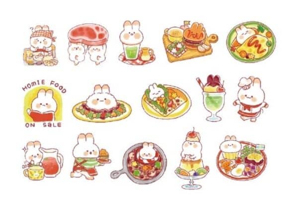 60+ Mẫu Sticker Thỏ Cute, Dễ Thương, Sáng Tạo Nhất - In Sắc Màu