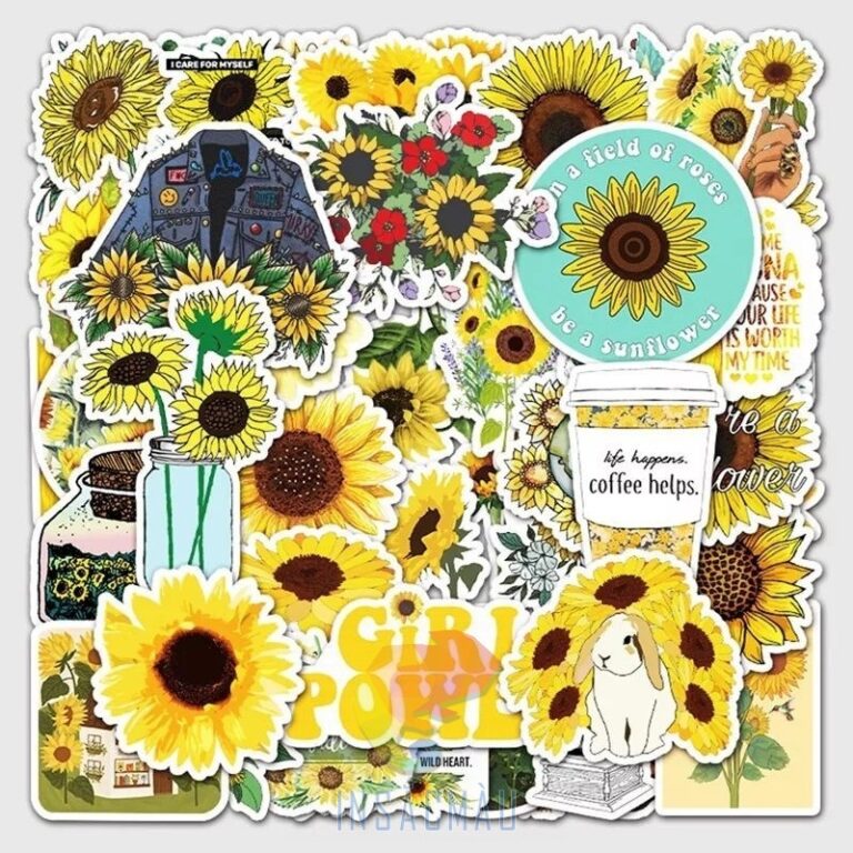 Top 100+ Mẫu Sticker Hoa Đẹp, Xinh Xắn Nhiều Màu Sắc - In Sắc Màu