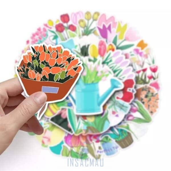 Top 100+ Mẫu Sticker Hoa Đẹp, Xinh Xắn Nhiều Màu Sắc - In Sắc Màu