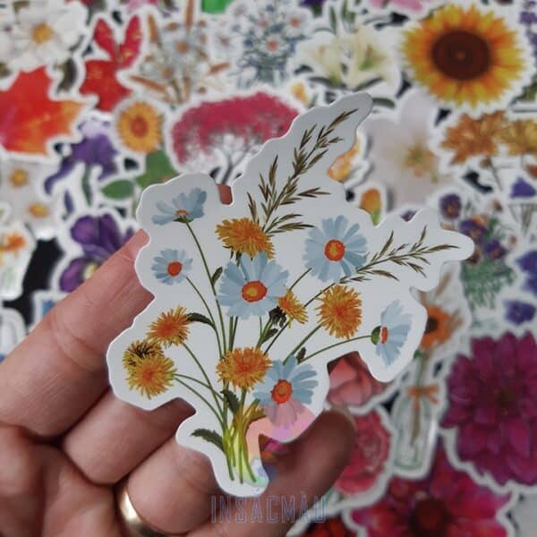 Top 100+ Mẫu Sticker Hoa Đẹp, Xinh Xắn Nhiều Màu Sắc - In Sắc Màu