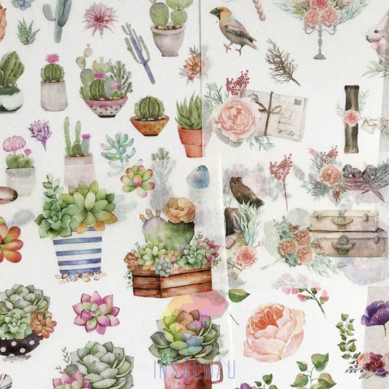 Top 100+ Mẫu Sticker Hoa Đẹp, Xinh Xắn Nhiều Màu Sắc - In Sắc Màu