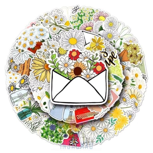 Top 100+ Mẫu Sticker Hoa Đẹp, Xinh Xắn Nhiều Màu Sắc - In Sắc Màu