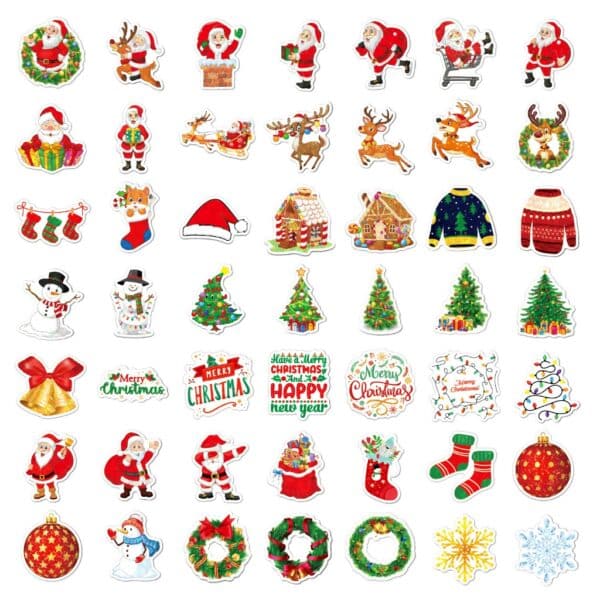 50+ Mẫu Sticker Noel Đẹp Trang Trí Lễ Giáng Sinh - In Sắc Màu
