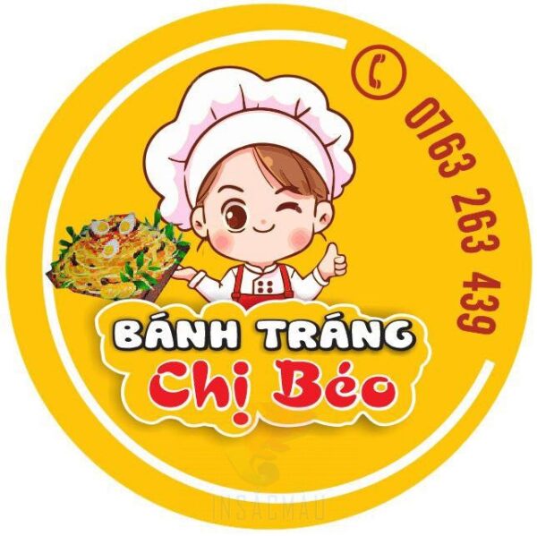 35+ Mẫu Thiết Kế Logo Bánh Tráng Đẹp, Ý Tưởng Độc Đáo - In Sắc Màu