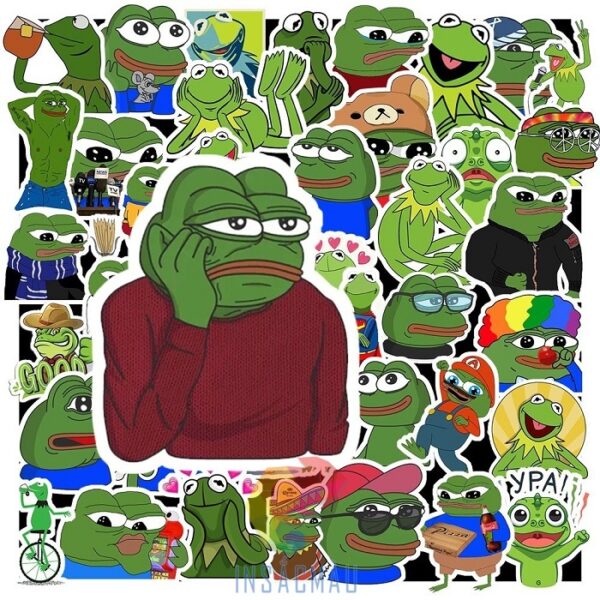 50+ Mẫu Sticker Ếch Xanh Cute, Hài Hước, Đáng Yêu - In Sắc Màu