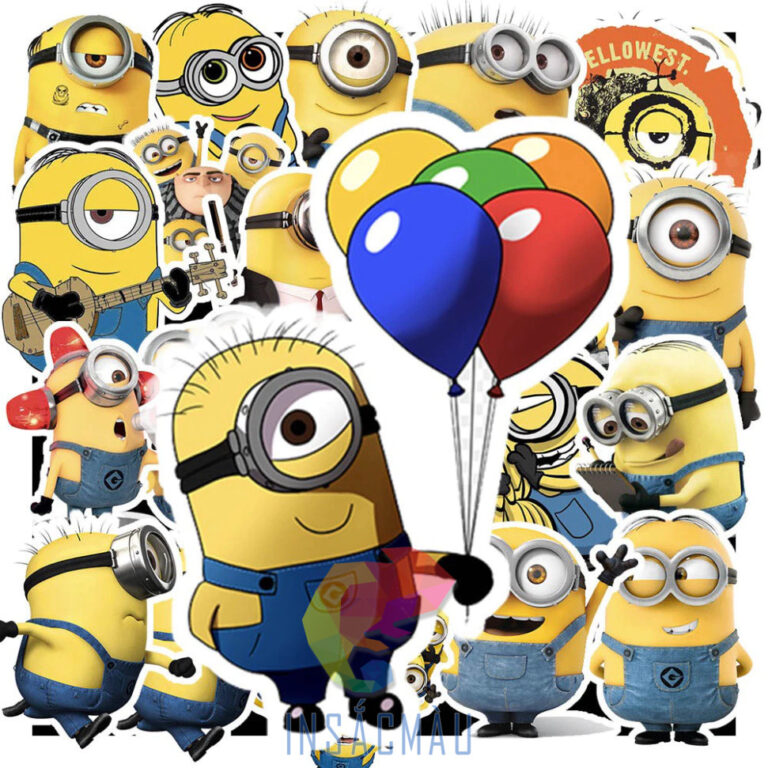 30+ Mẫu Sticker Minion Cute, Hài Hước, Đáng Yêu - In Sắc Màu